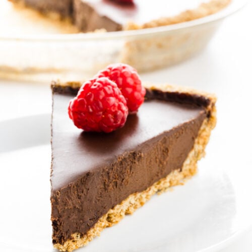 Dark Chocolate Pie Recipe (Only 4 Ingredients) - Namely Marly