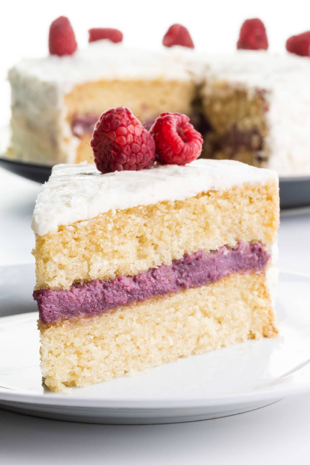 Vegan Raspberry Coconut Cake Recipe - Namely Marly