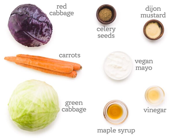 Easy Vegan Coleslaw (Serioulsy the Best Recipe!) - Namely Marly