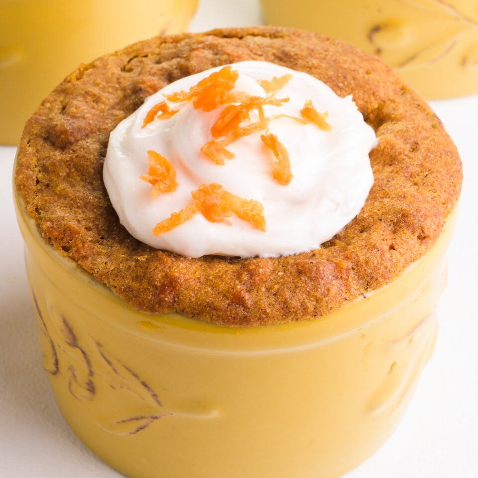 The Best Carrot Mug Cake - Ready in Under 5 Minutes! - Namely Marly