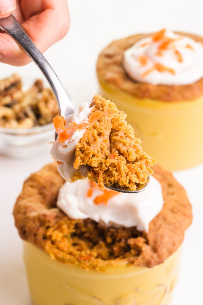 The Best Carrot Mug Cake - Ready in Under 5 Minutes! - Namely Marly
