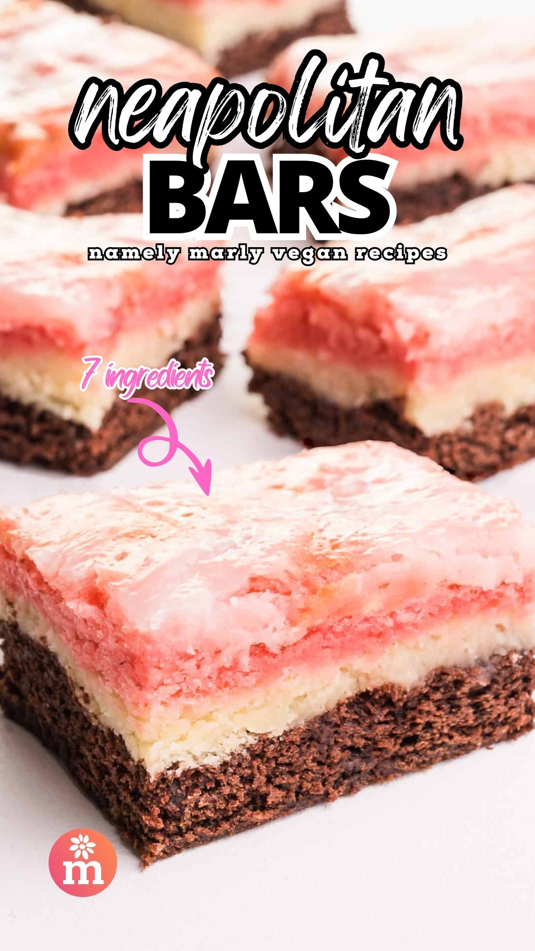 Easy Neapolitan Bars Recipe - Only 7 Ingredients! - Namely Marly