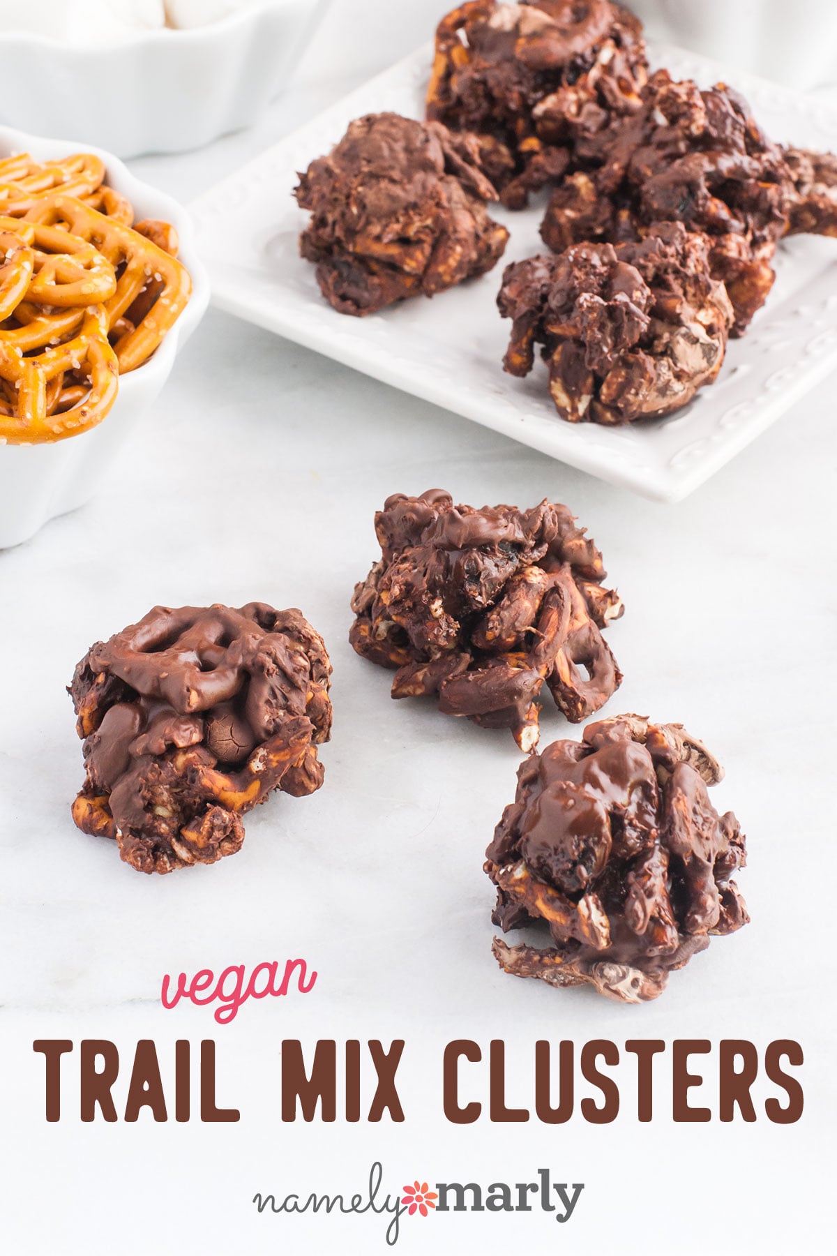 Chocolate-Covered Trail Mix Clusters