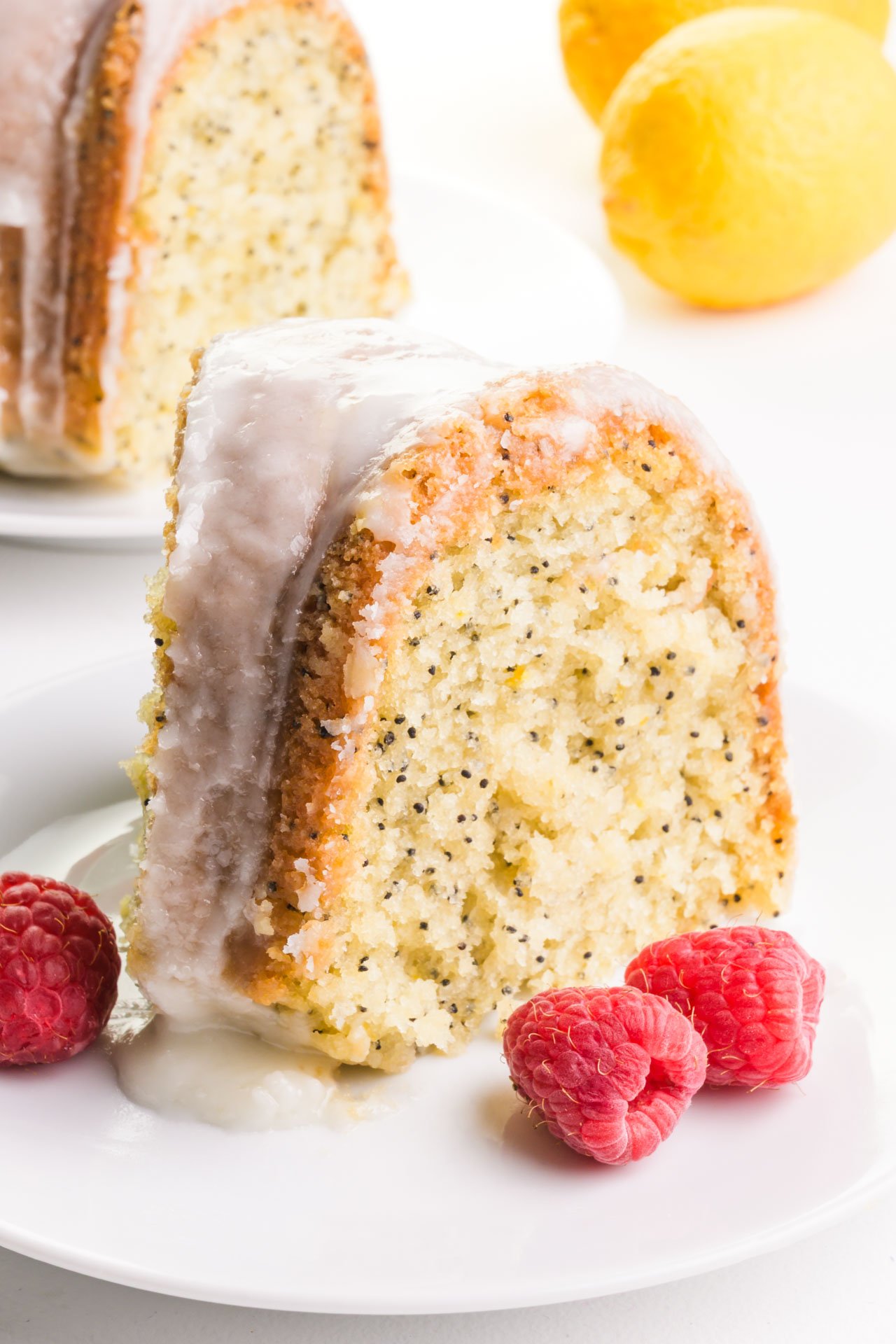 Vegan Lemon Poppy Seed Cake (So Moist and Zesty!) - Namely Marly